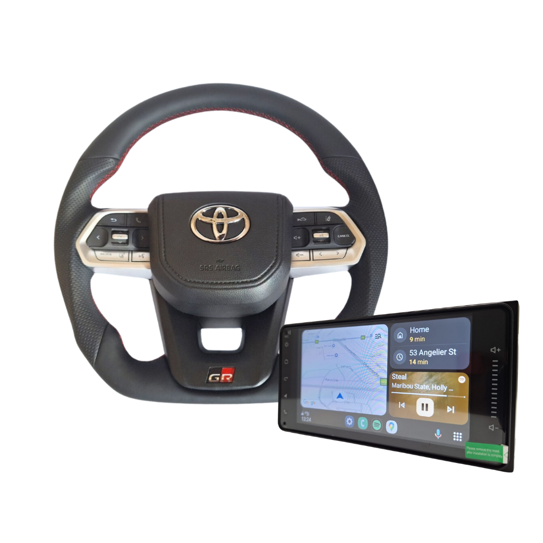 AutoTech GR 300 Sport Steering Wheel + FREE Toyota OEM Head Unit | Restomod