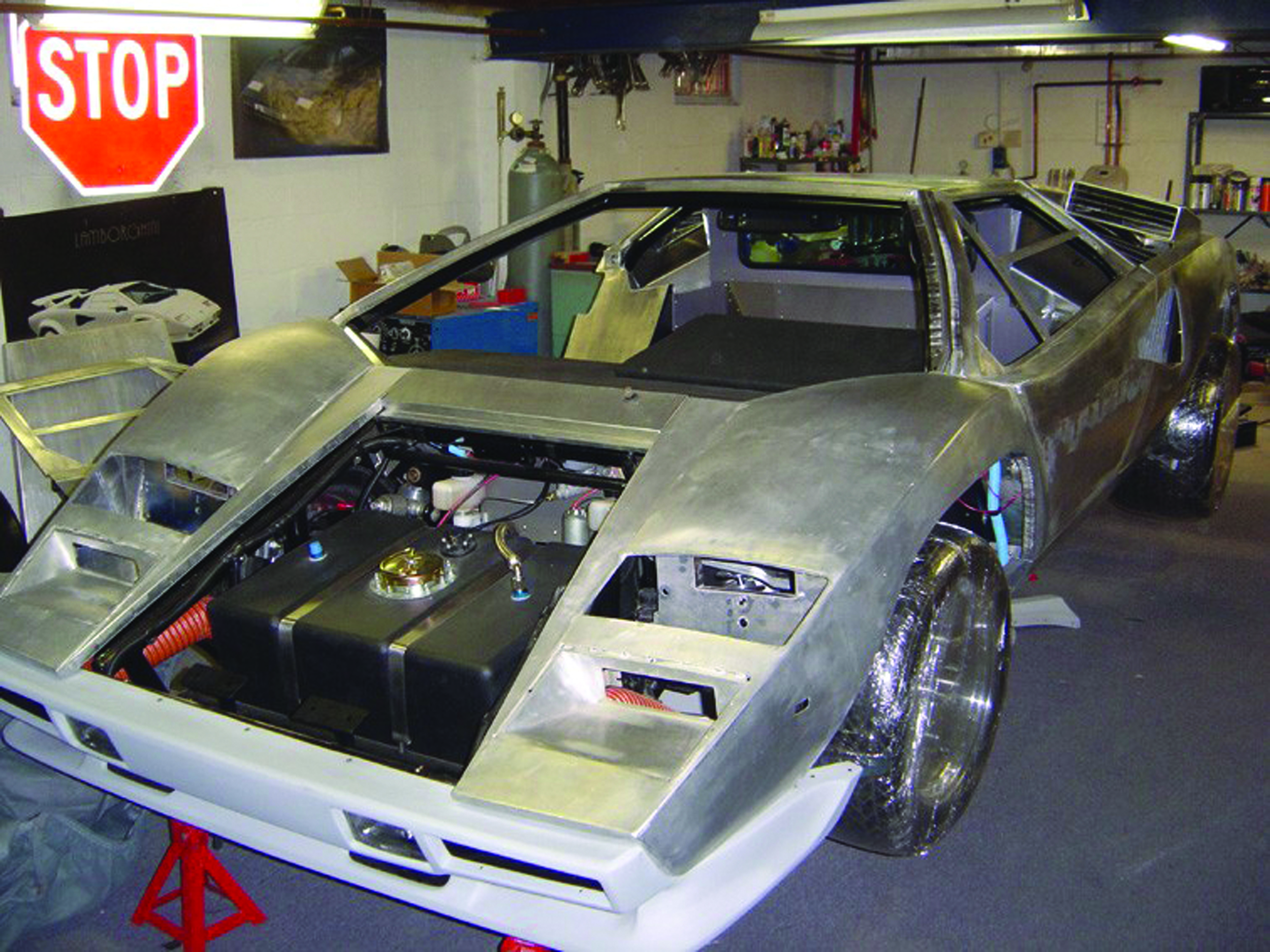Restomod Faux Lamborghini Countach Basement Built