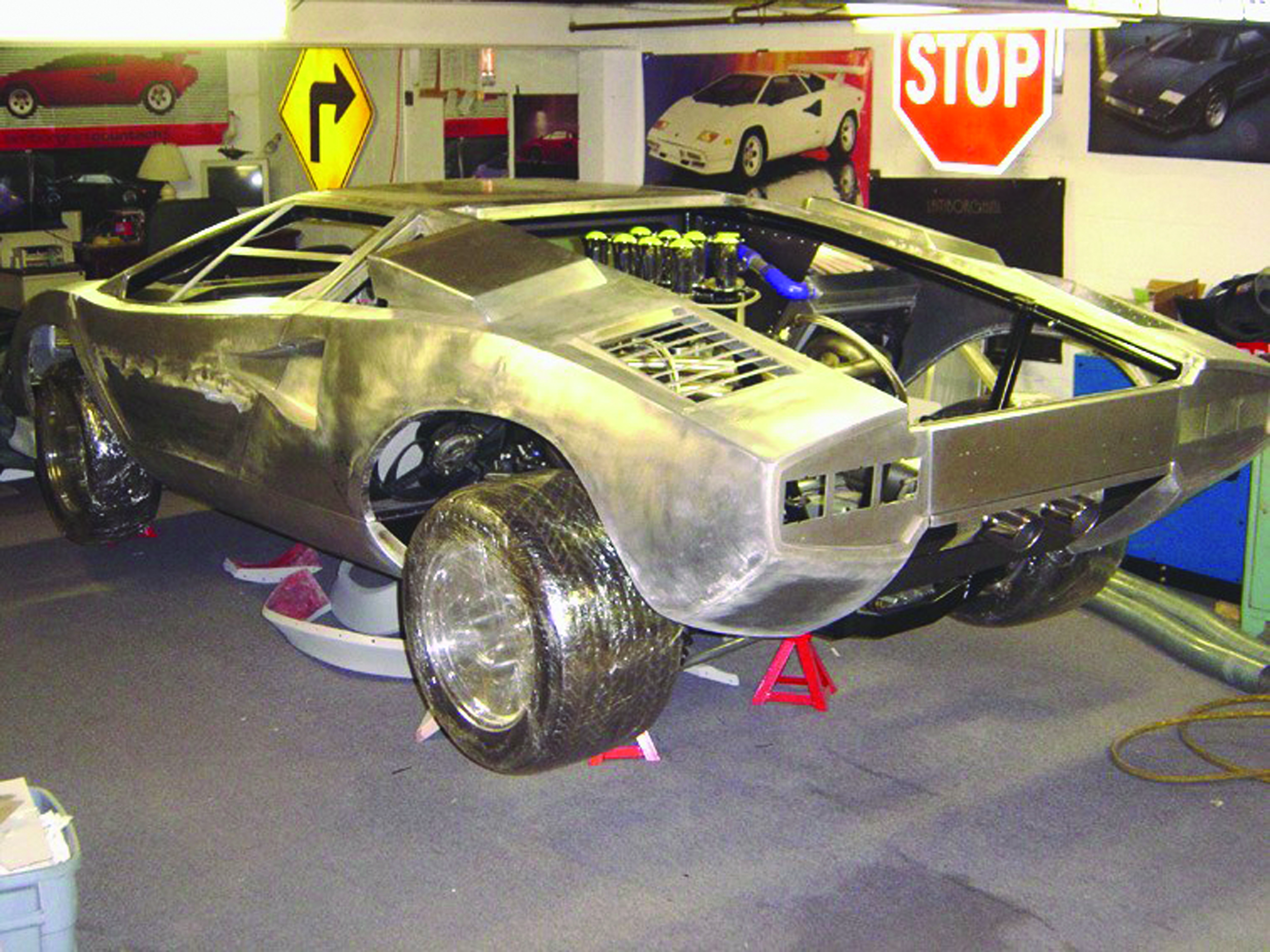 Restomod Faux Lamborghini Countach Basement Built