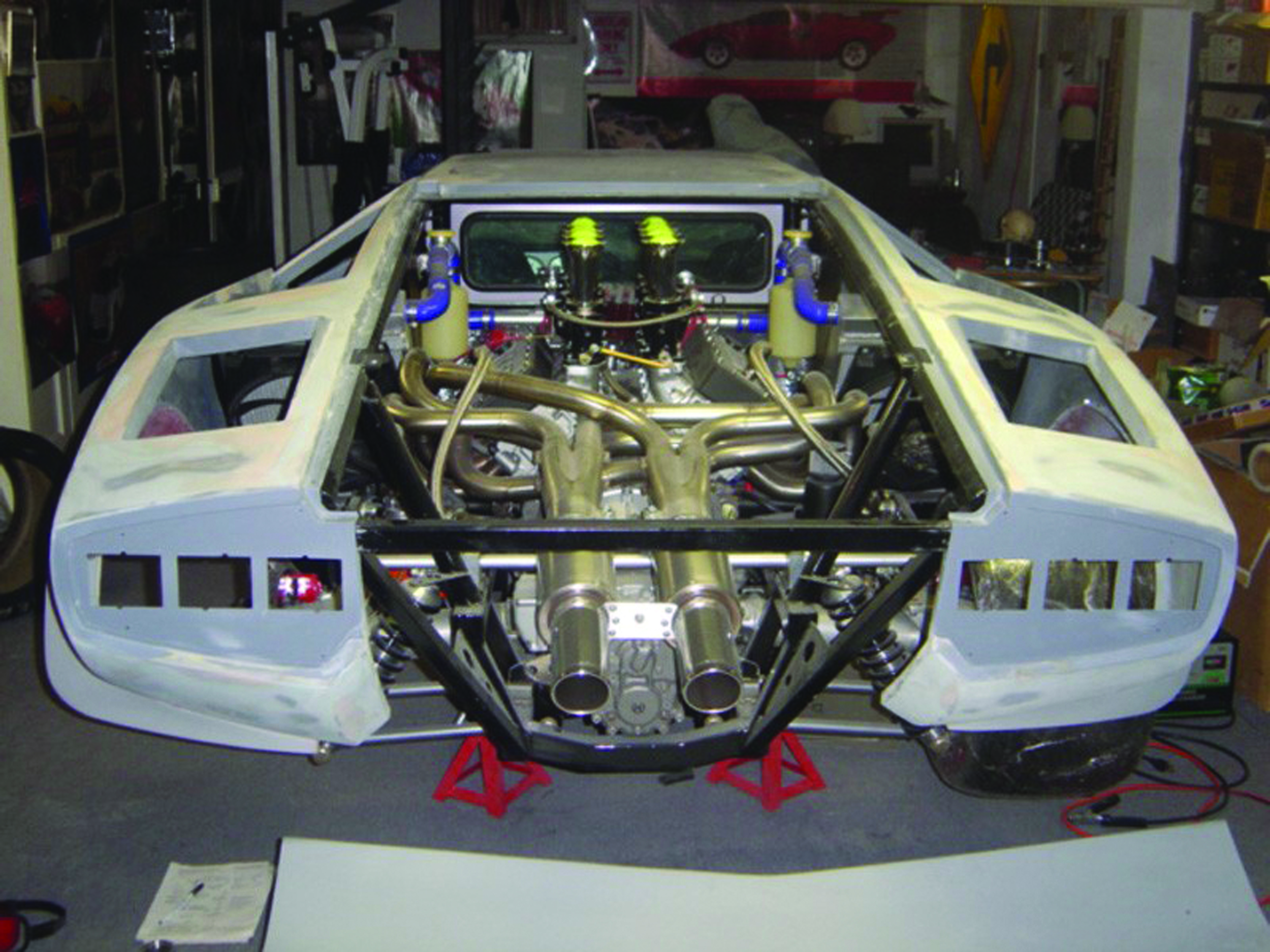 Restomod Faux Lamborghini Countach Basement Built