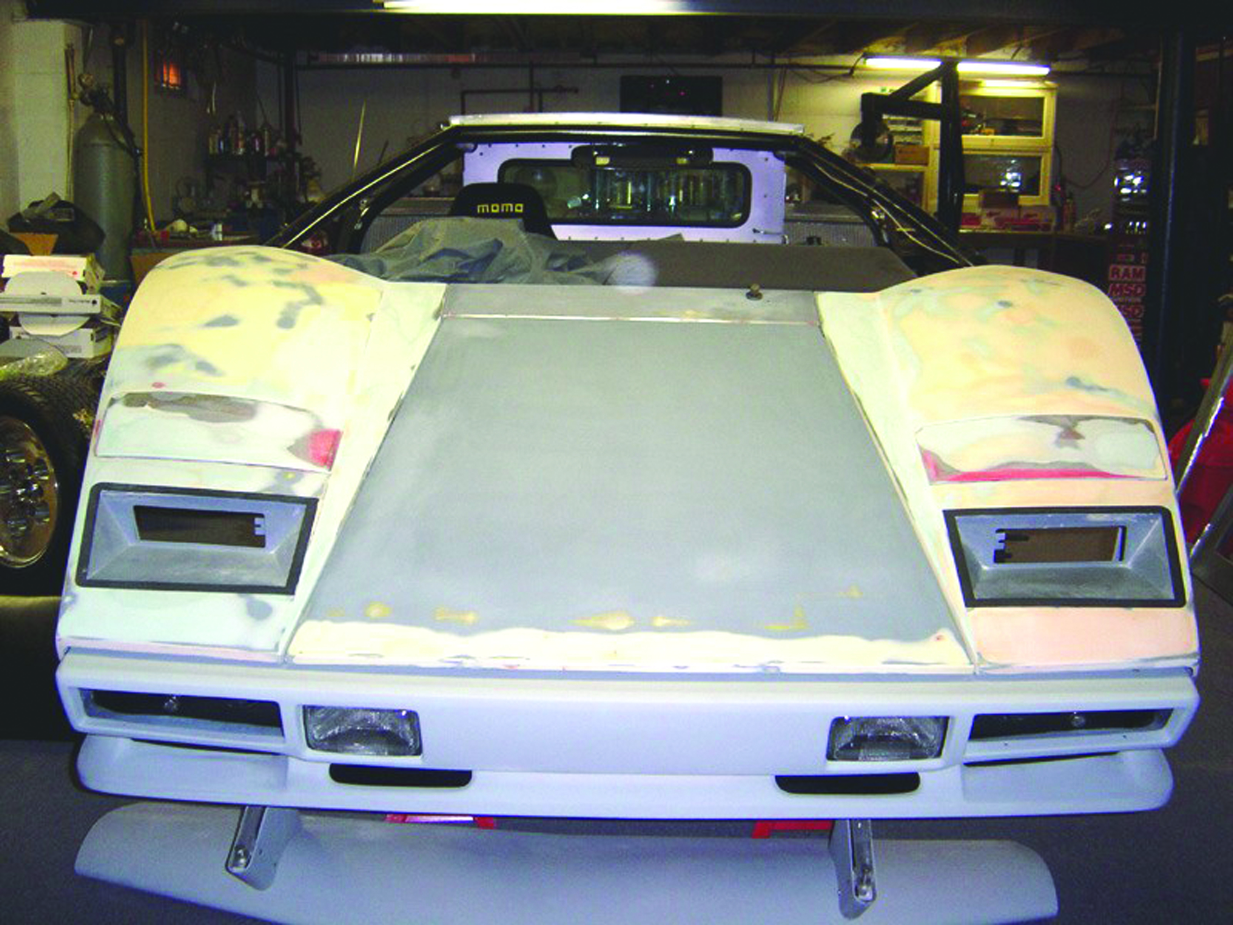 Restomod Faux Lamborghini Countach Basement Built