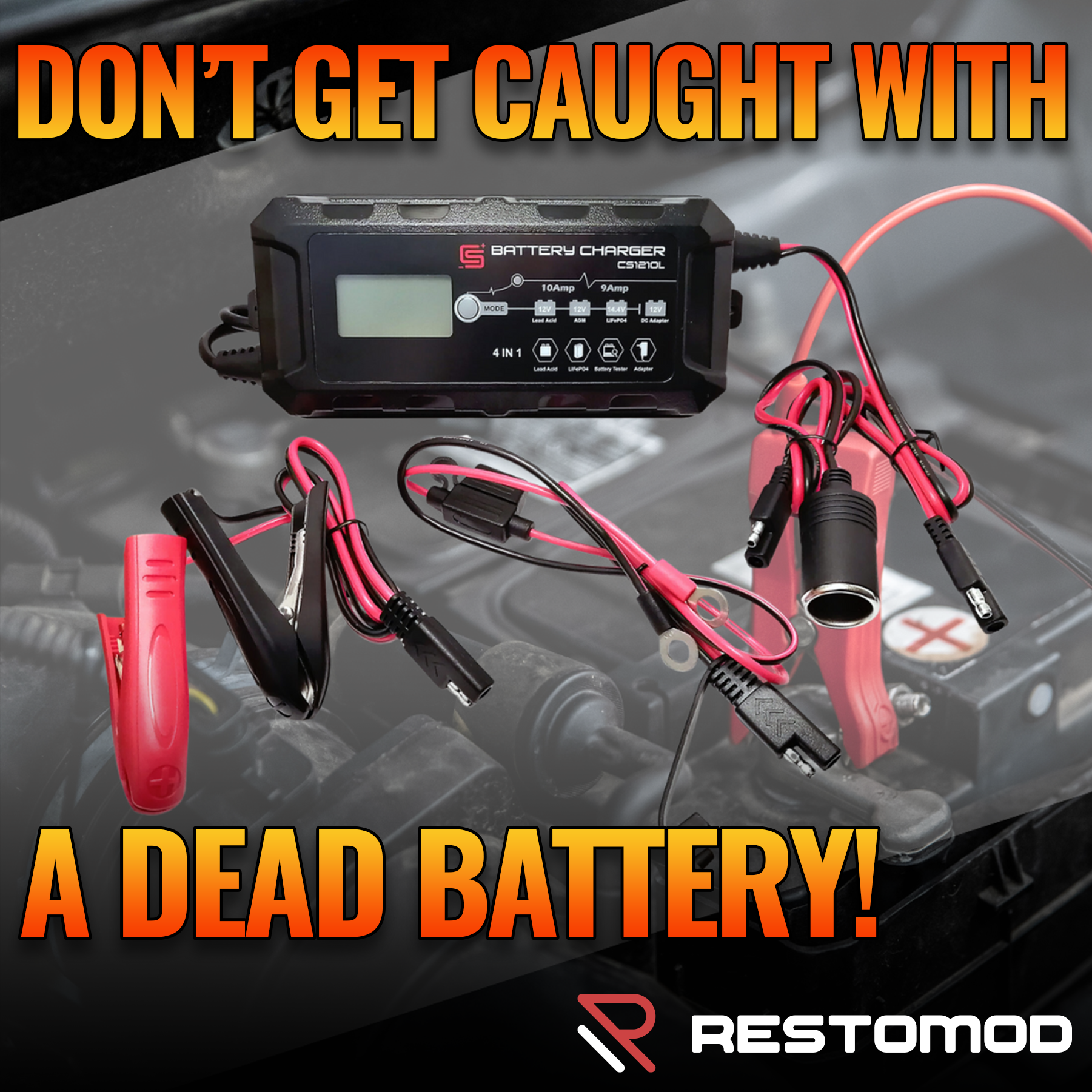Restomod Don’t Get Caught with a Dead Battery: CS Battery Charger 12V ...